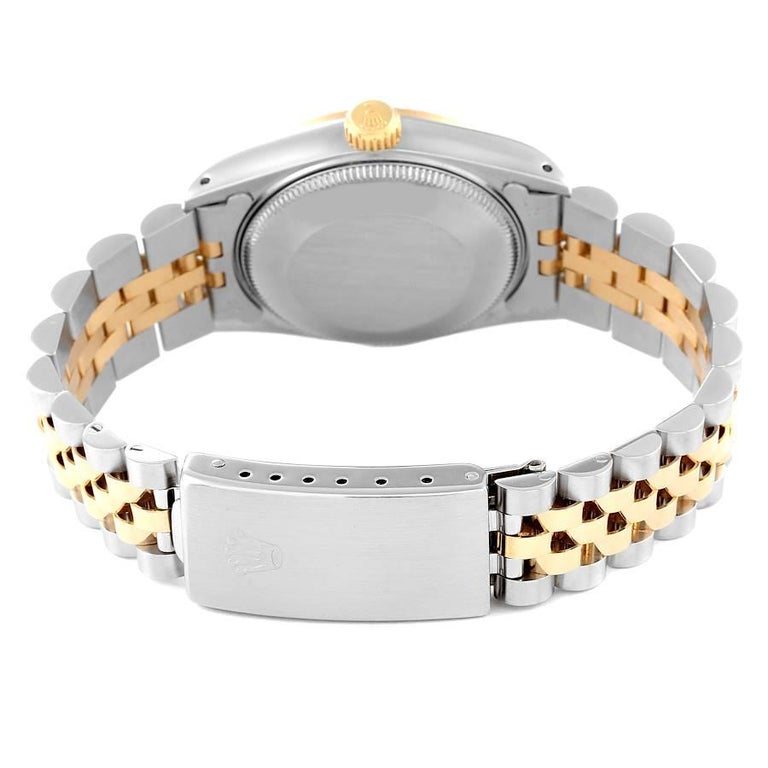 Rolex Datejust Midsize 31mm Steel Yellow Gold Diamond Dial Ladies Watch ...