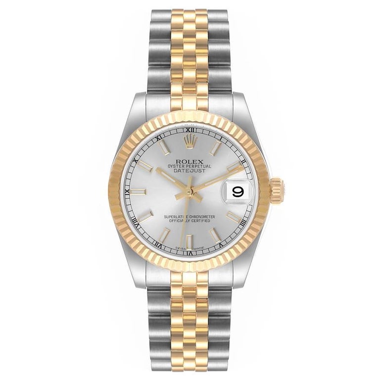 Rolex Datejust Midsize Steel Yellow Gold Ladies Watch 178273 Box Card ...