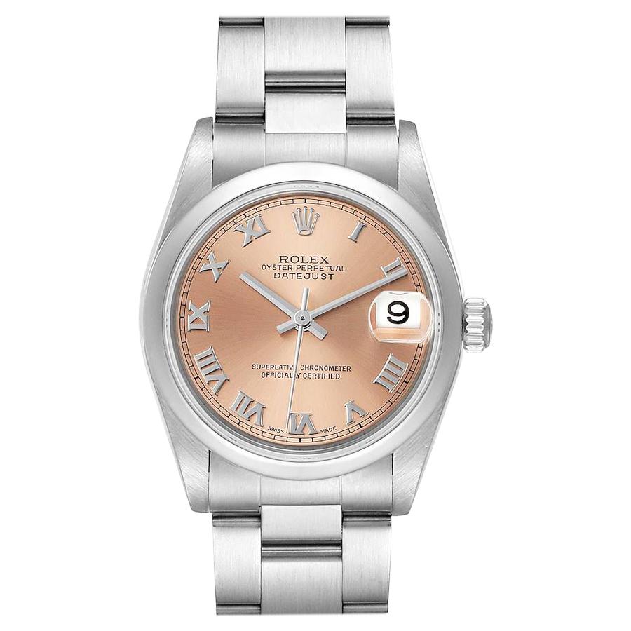 Rolex Datejust Midsize Salmon Dial Ladies Watch 78240 For Sale at 1stDibs