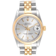 Rolex Datejust Midsize Steel Yellow Gold MOP Diamond Ladies Watch 78273 ...
