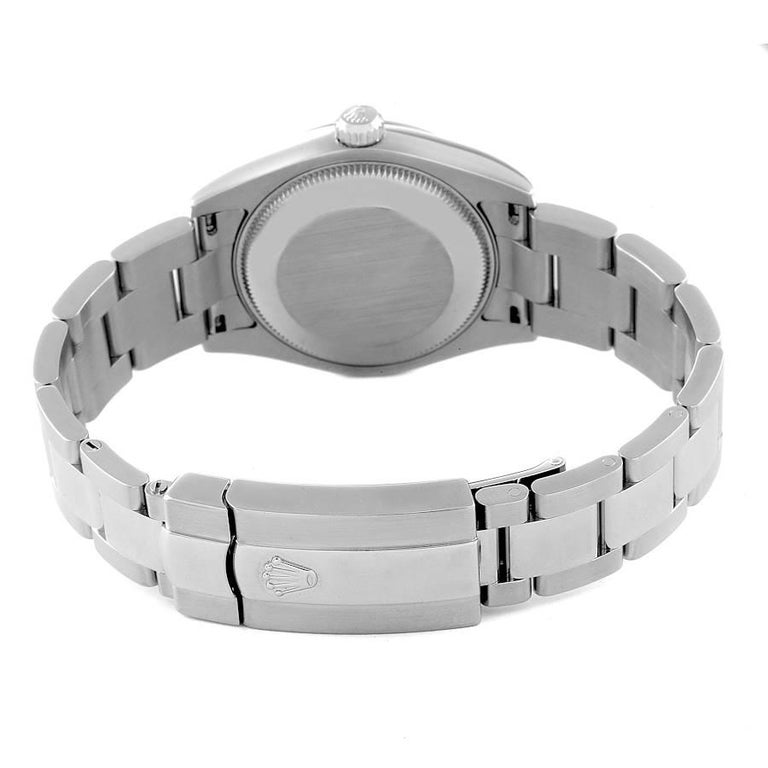 Rolex Datejust Midsize Steel Black Sunbeam Dial Ladies Watch 178240 Box ...