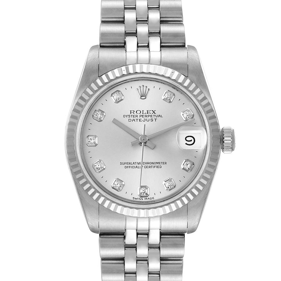 1991 Rolex Datejust Steel and White Gold 68274 Wristwatch at 1stDibs