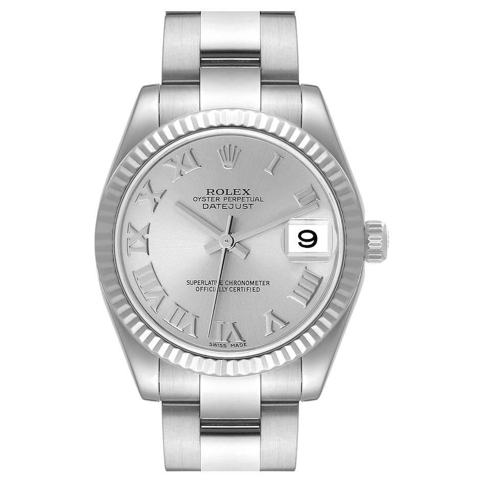 Rolex Datejust Midsize Steel White Gold Meteorite Diamond Watch 178274 ...