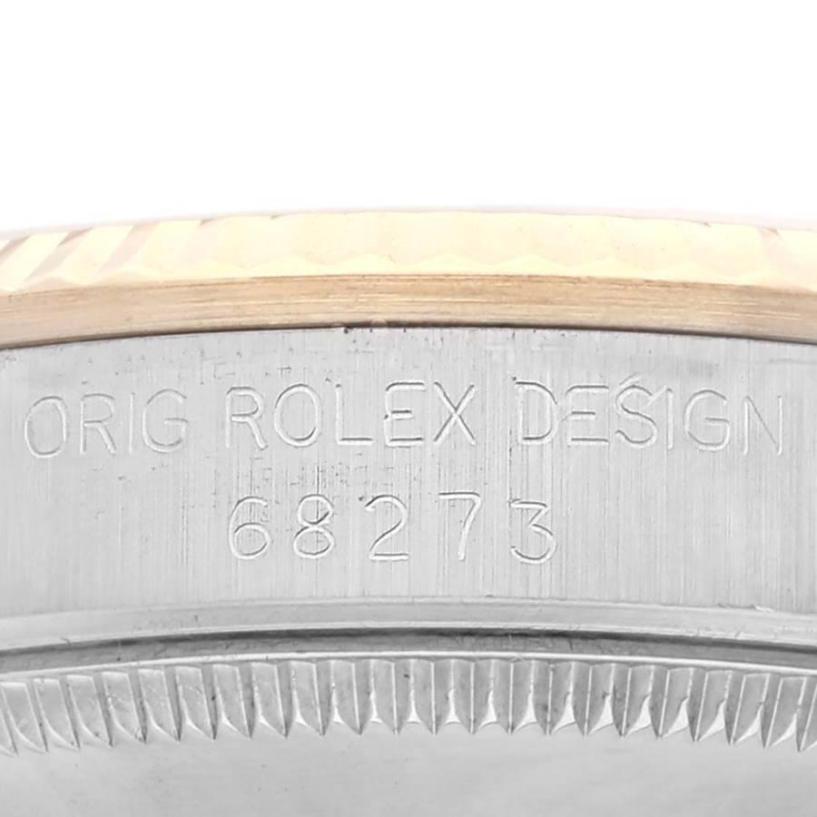 Rolex Datejust Midsize Steel Yellow Gold Diamond Dial Ladies Watch ...
