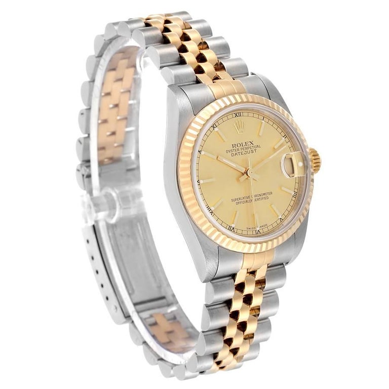 Rolex Datejust Midsize Steel Yellow Gold Ladies Watch 78273 For Sale at ...