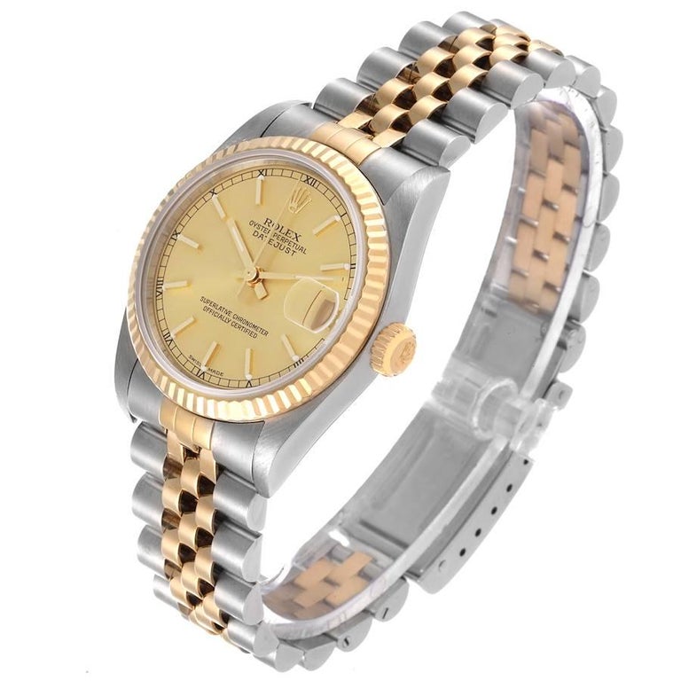 Rolex Datejust Midsize Steel Yellow Gold Ladies Watch 78273 For Sale at ...