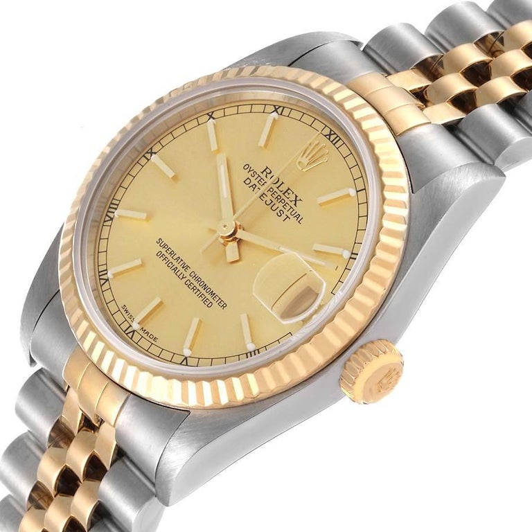 Rolex Datejust Midsize Steel Yellow Gold Ladies Watch 78273 For Sale at ...