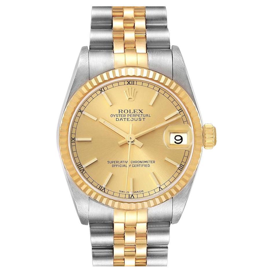 Rolex Datejust Midsize Steel Yellow Gold Ladies Watch 78273 For Sale at ...