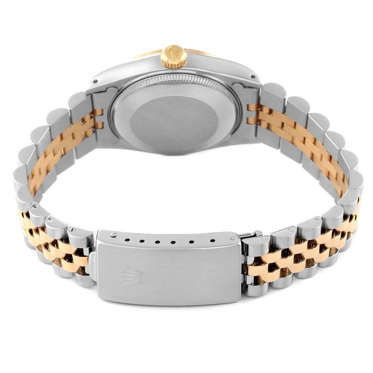 Rolex Datejust Midsize Steel Yellow Gold Tapestry Dial Ladies Watch ...