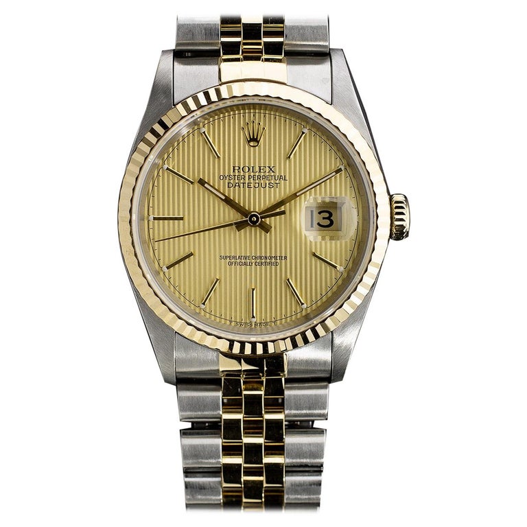 Rolex Datejust Mixed Metals Watch For Sale at 1stDibs