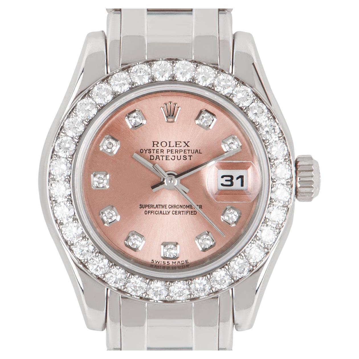 Rolex Platinum Masterpiece Pearlmaster Special Edition Wristwatch Ref ...