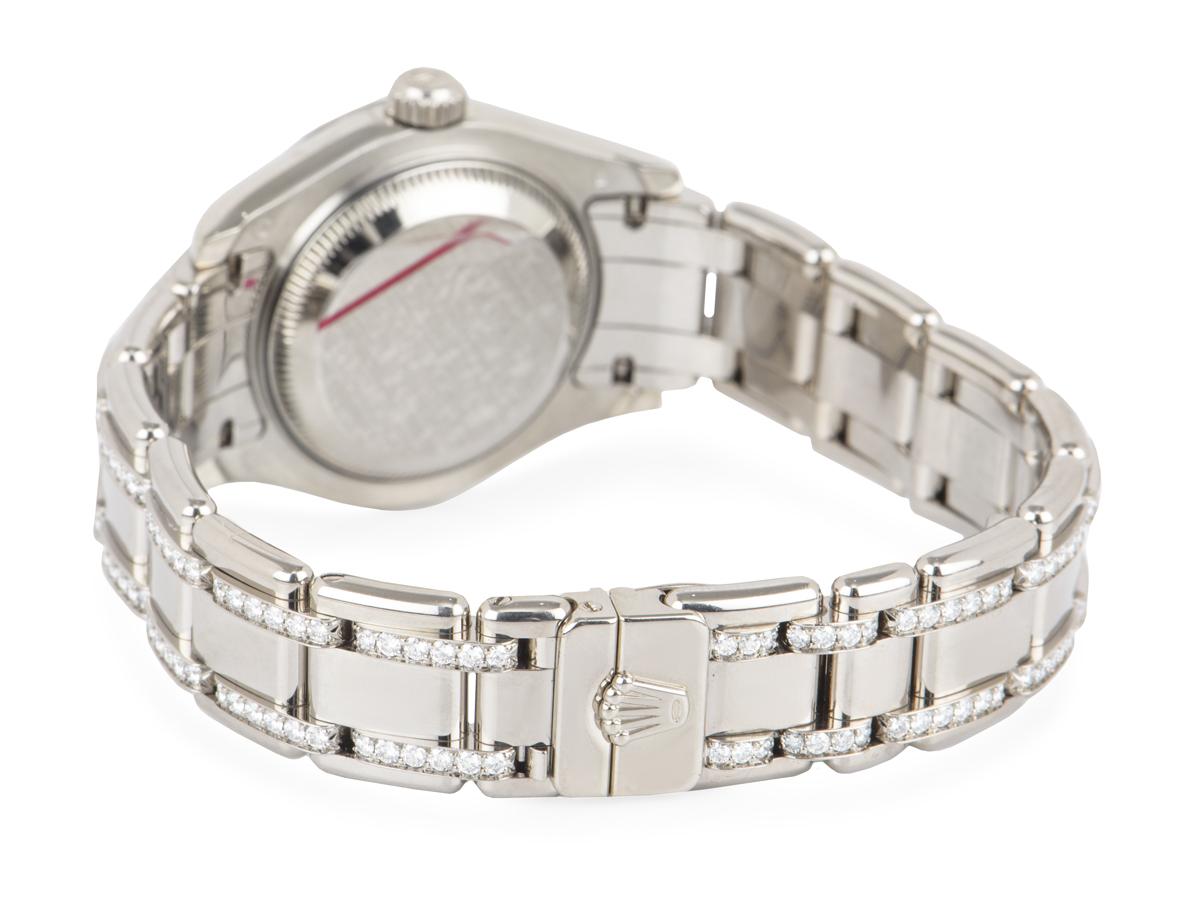 Rolex Datejust Pearlmaster Diamond Set White Gold 80339 Watch For Sale ...
