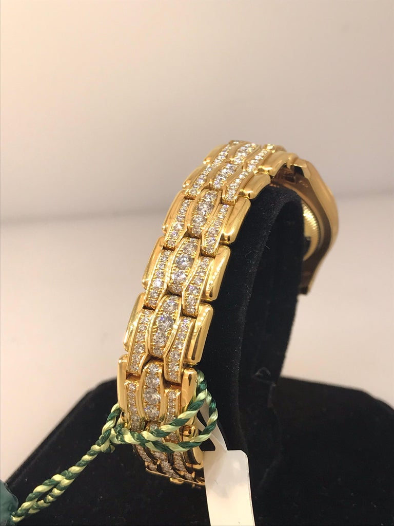 Rolex Datejust Pearlmaster Yellow Gold Diamond Set Bracelet Lady Watch ...