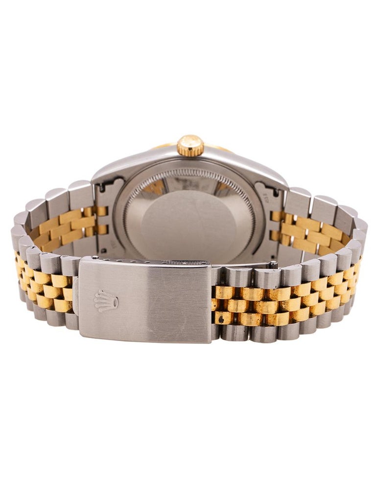 Rolex Datejust Ref 16233 Stainless Steel and 18 Karat Yellow Gold ...