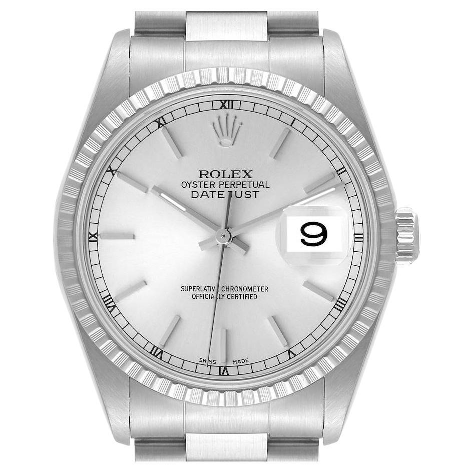 Rolex Datejust Silver Dial Jubilee Bracelet Steel Men's Watch 16220 For ...