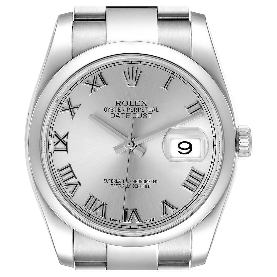 Rolex Stainless Steel Date Just Wristwatch Ref 116200 at 1stDibs
