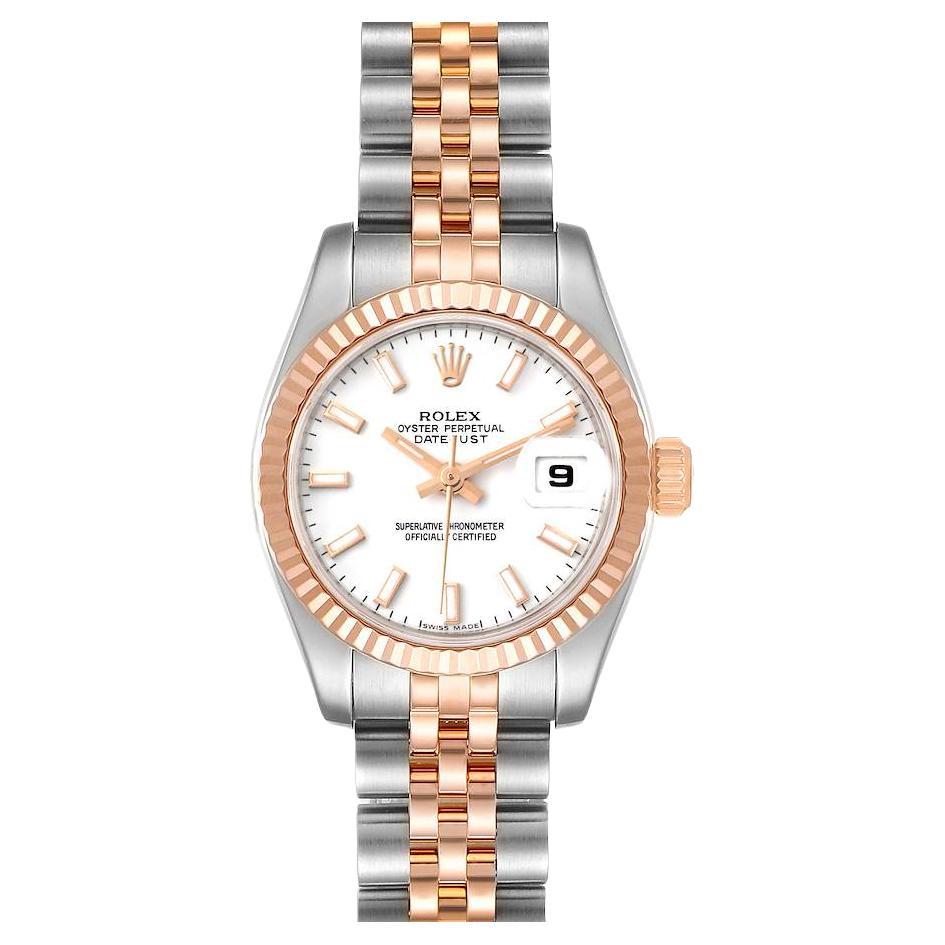Rolex Datejust Steel and Everose Gold For Sale at 1stDibs