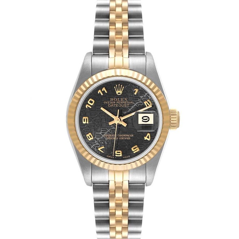 Rolex Datejust Steel Gold Grey Anniversary Dial Ladies Watch 69173 at ...