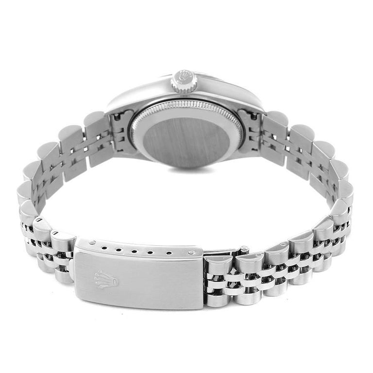 Rolex Datejust Steel White Gold Decorated Mother of Pearl Ladies Watch ...