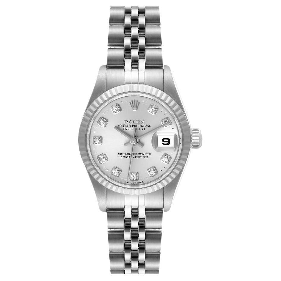 Rolex Datejust 26 Steel White Gold Roman Dial Ladies Watch 69174 For ...