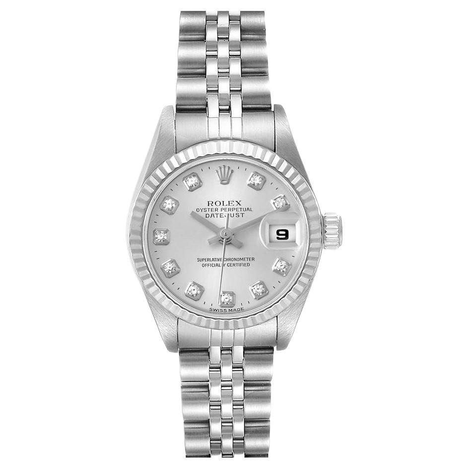 Rolex 79174 Datejust Stainless Steel Pink Salmon Diamond Dial Ladies ...