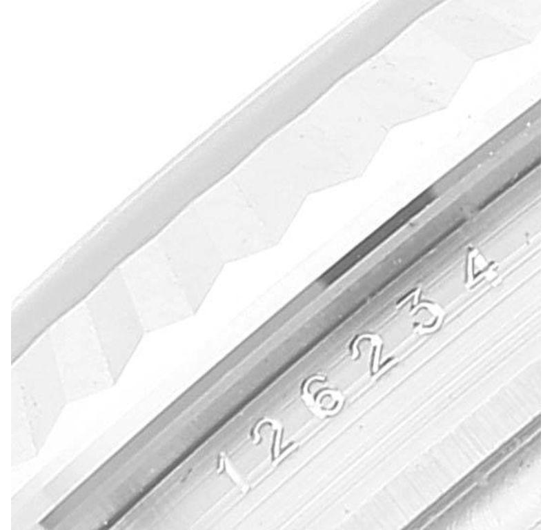 Rolex Datejust Steel White Gold Mint Green Dial Mens Watch 126234 Box ...