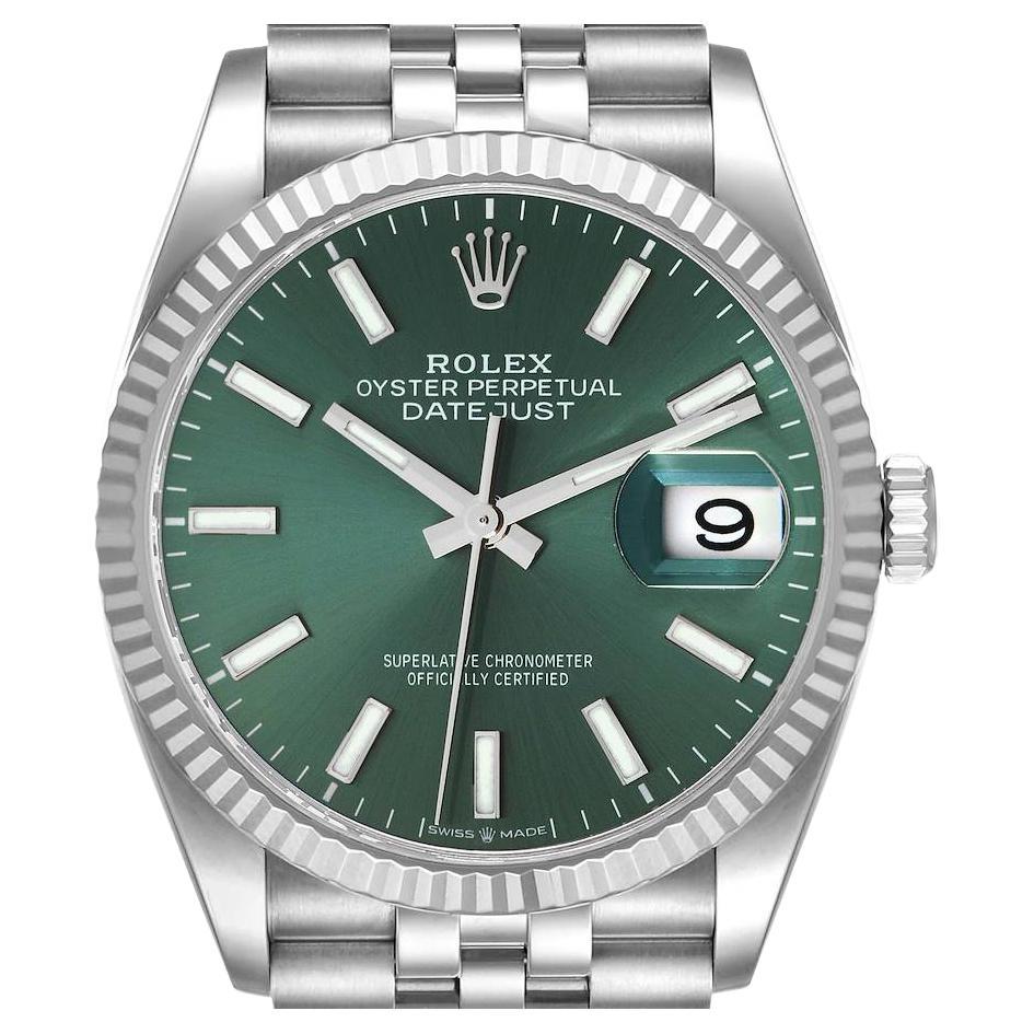 Rolex Datejust 126234 Mint Green Dial - 4 For Sale on 1stDibs