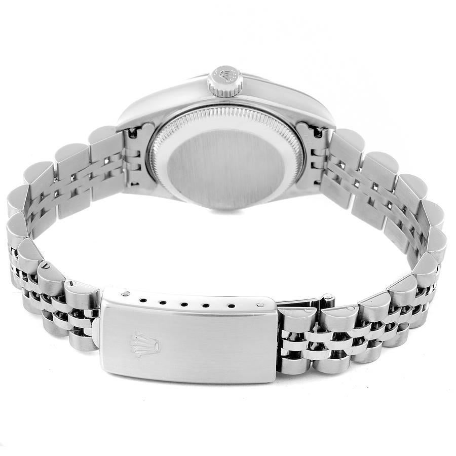 Rolex Datejust Steel White Gold Mother of Pearl Diamond Dial Ladies ...