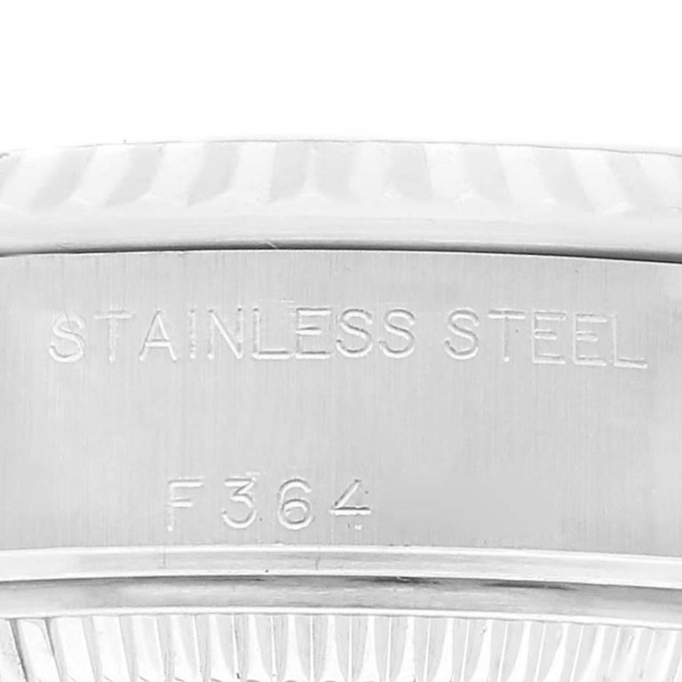 Rolex Datejust Steel White Gold Mother of Pearl Diamond Ladies Watch ...