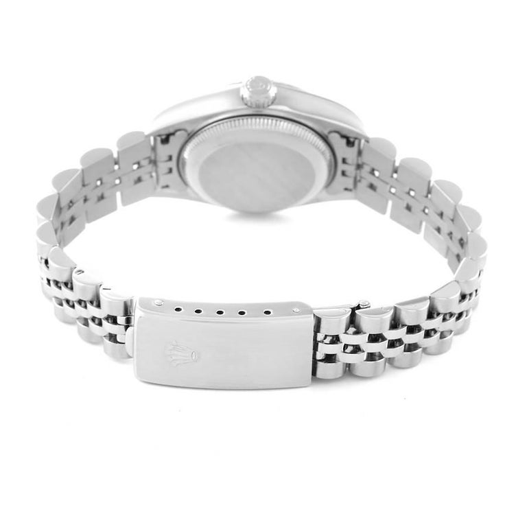 Rolex Datejust Steel White Gold Mother of Pearl Diamond Ladies Watch ...