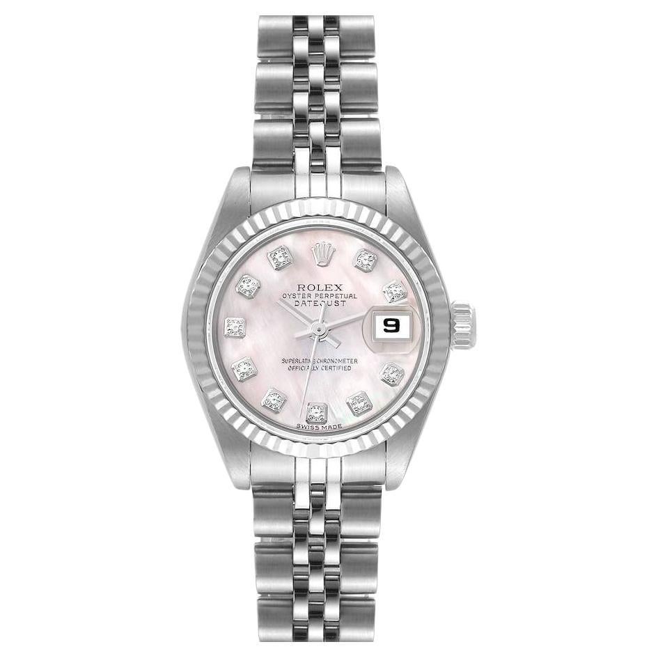 Rolex Cellini Cestello 18 Karat Gold Mother of Pearl Diamond Ladies ...