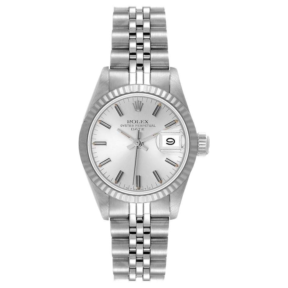 Rolex Datejust 26 Steel White Gold Roman Dial Ladies Watch 69174 For ...