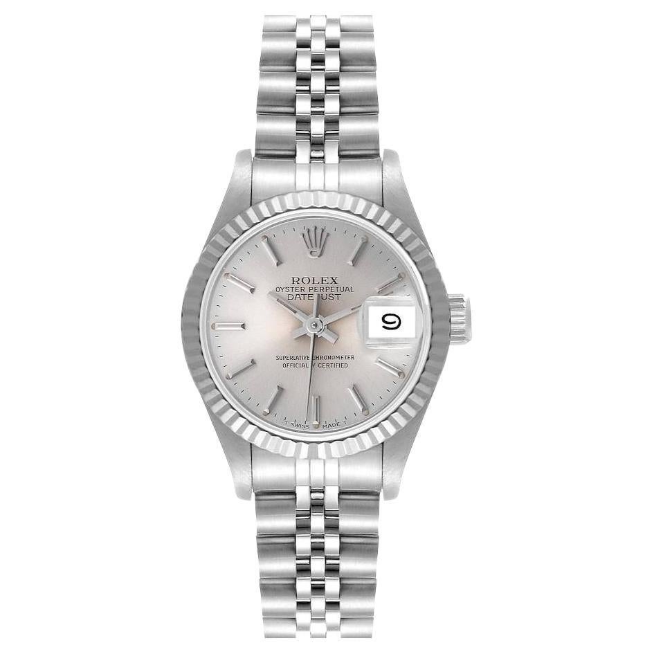 Rolex Datejust Steel White Gold Diamond Dial Ladies Watch 69174 For ...