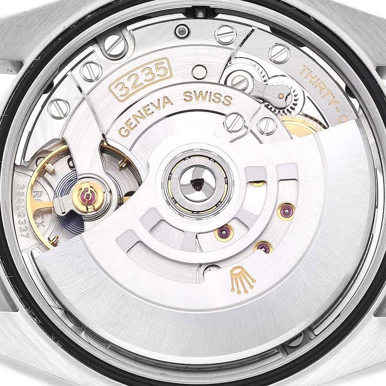 Rolex Datejust Steel White Gold Silver Dial Mens Watch 126234 Box Card ...