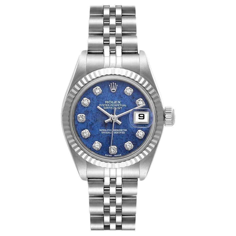 Rolex 79174 Datejust Stainless Steel Pink Salmon Diamond Dial Ladies ...