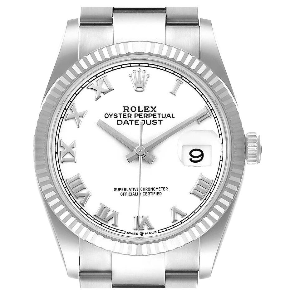1991 Rolex Datejust Steel and White Gold 68274 Wristwatch at 1stDibs