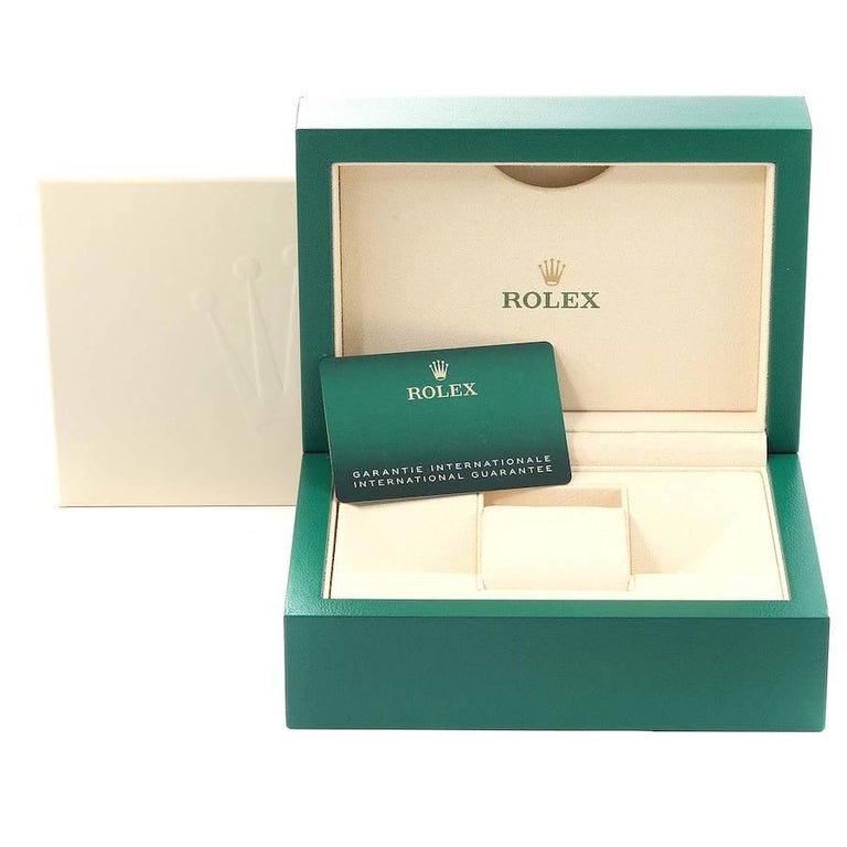 Rolex Datejust Steel White Gold Wimbledon Dial Mens Watch 126234 Box ...