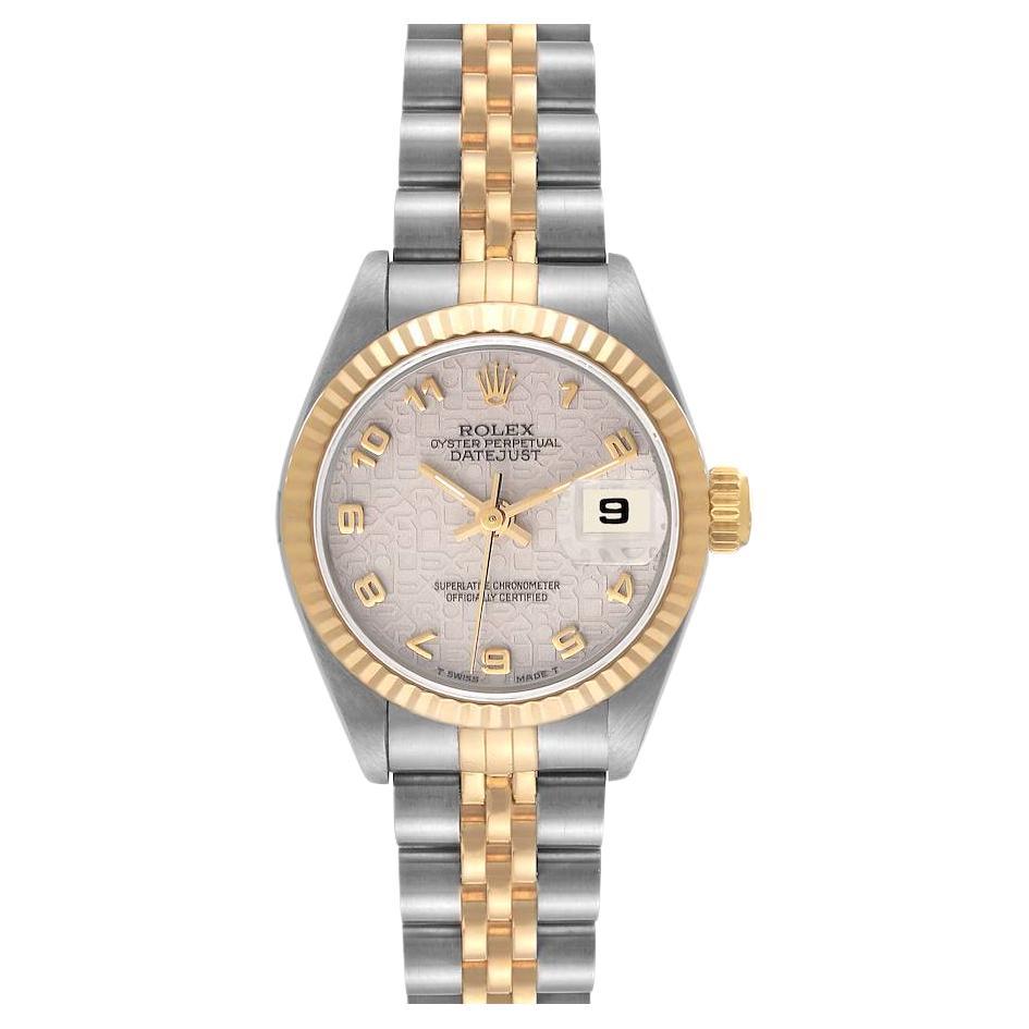 Rolex Ladies Steel Gold Datejust Custom-Colored Dial Wristwatch at ...
