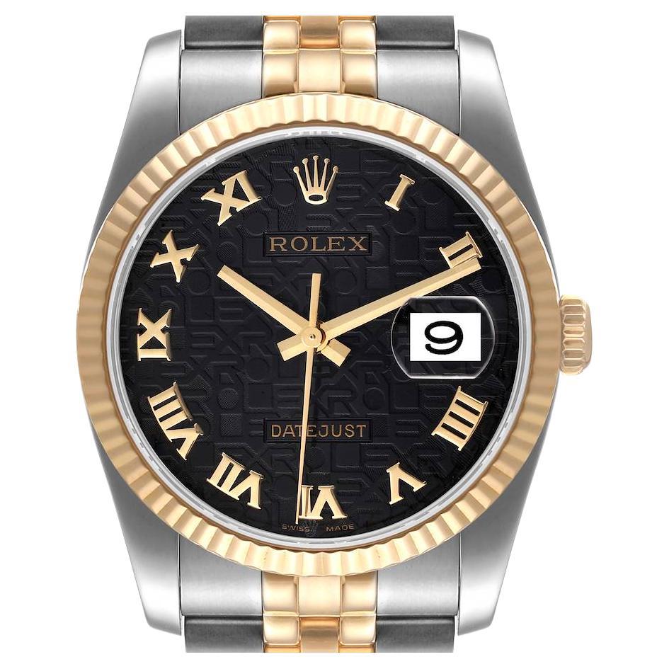 ROLEX Yellow Gold Datejust Sapphire Crystal Malachite Dial at 1stDibs