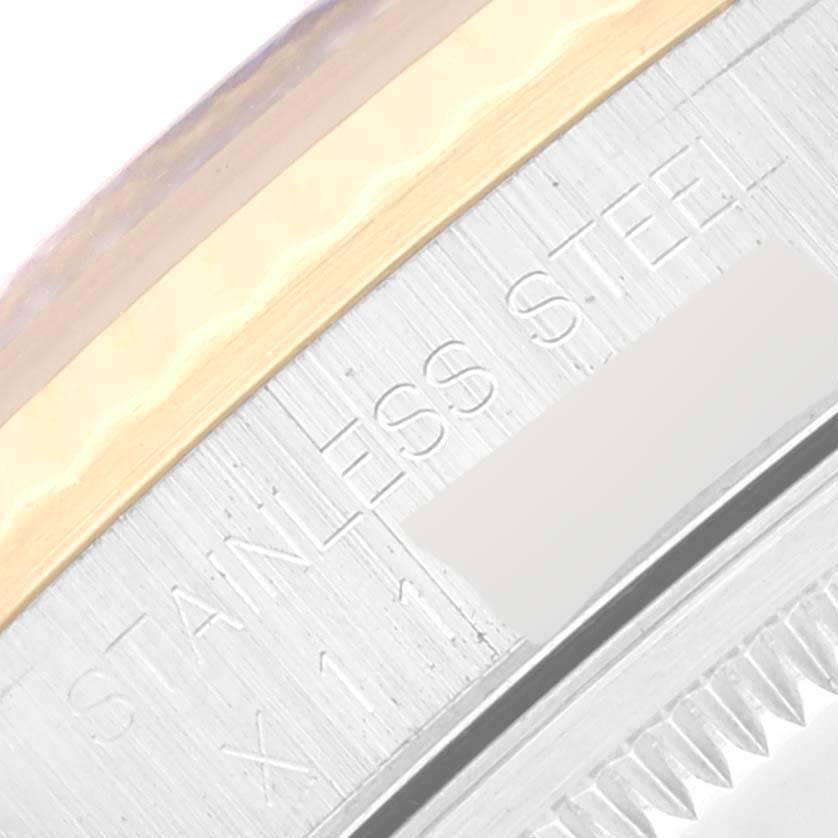 Rolex Datejust Steel Yellow Gold Black Dial Mens Watch 16233 Box Papers ...