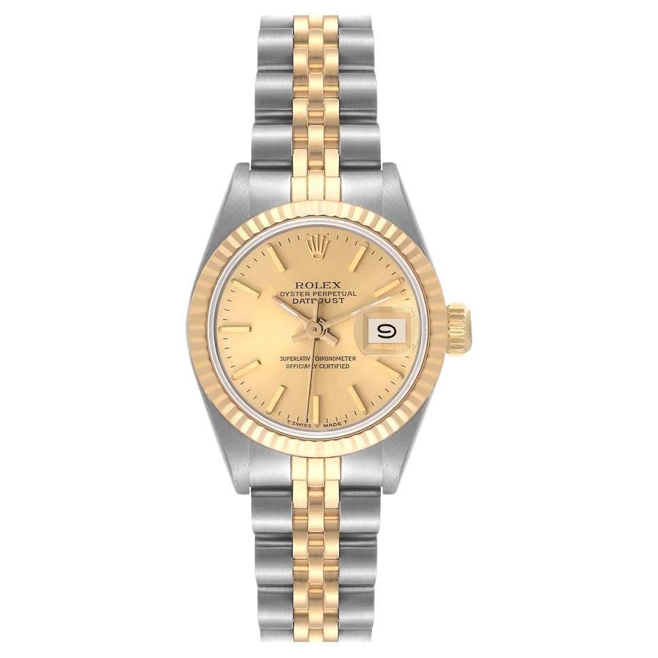 Rolex DateJust 26 Stainless Steel and Yellow Gold 69173 at 1stDibs