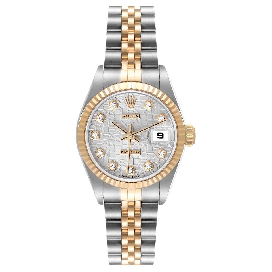 Rolex Datejust Steel Yellow Gold MOP Ruby Ladies Watch 79173 Box Papers ...