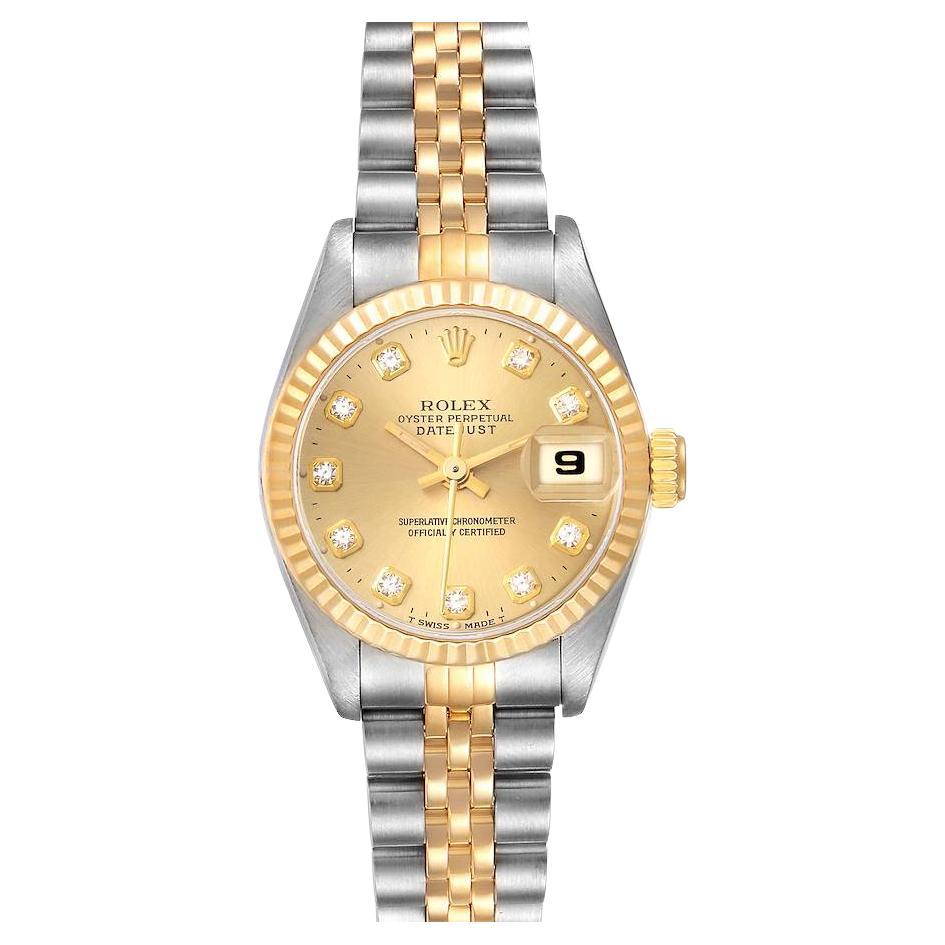 Rolex Lady-Datejust 69173 Gold at 1stDibs | rolex 69173, rolex datejust ...