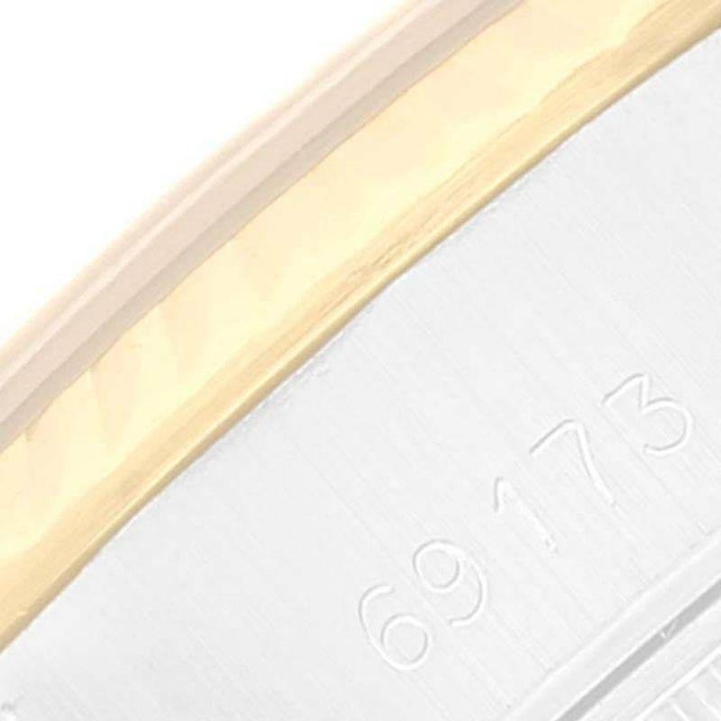 Rolex Datejust Steel Yellow Gold Fluted Bezel Ladies Watch 69173 Box ...