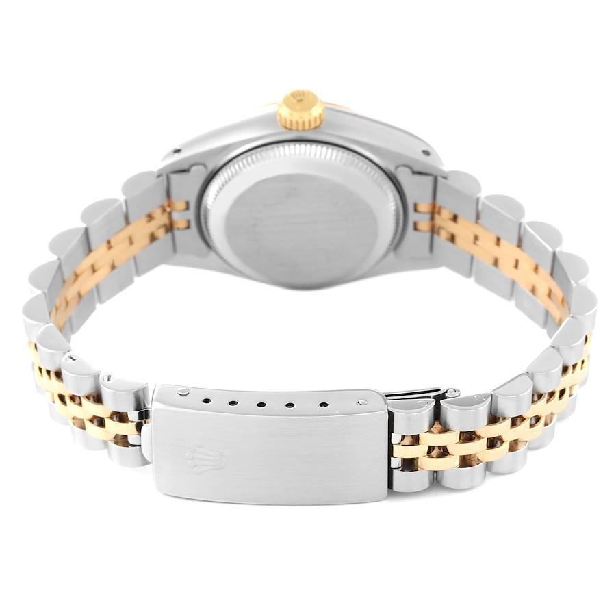 Rolex Datejust Steel Yellow Gold Fluted Bezel Ladies Watch 69173 Box ...