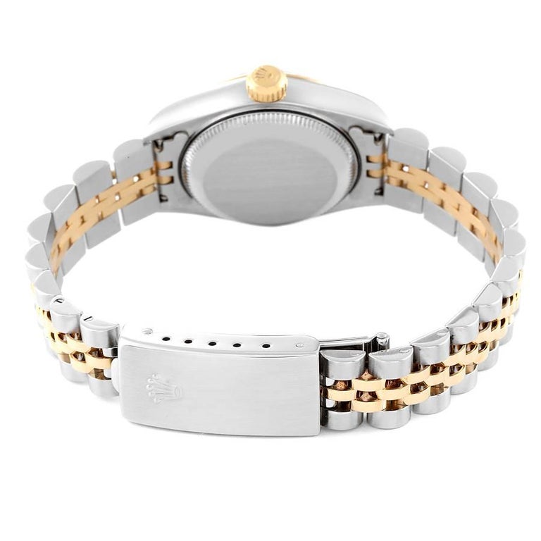 Rolex Datejust Steel Yellow Gold Grey Anniversary Roman Dial Ladies ...