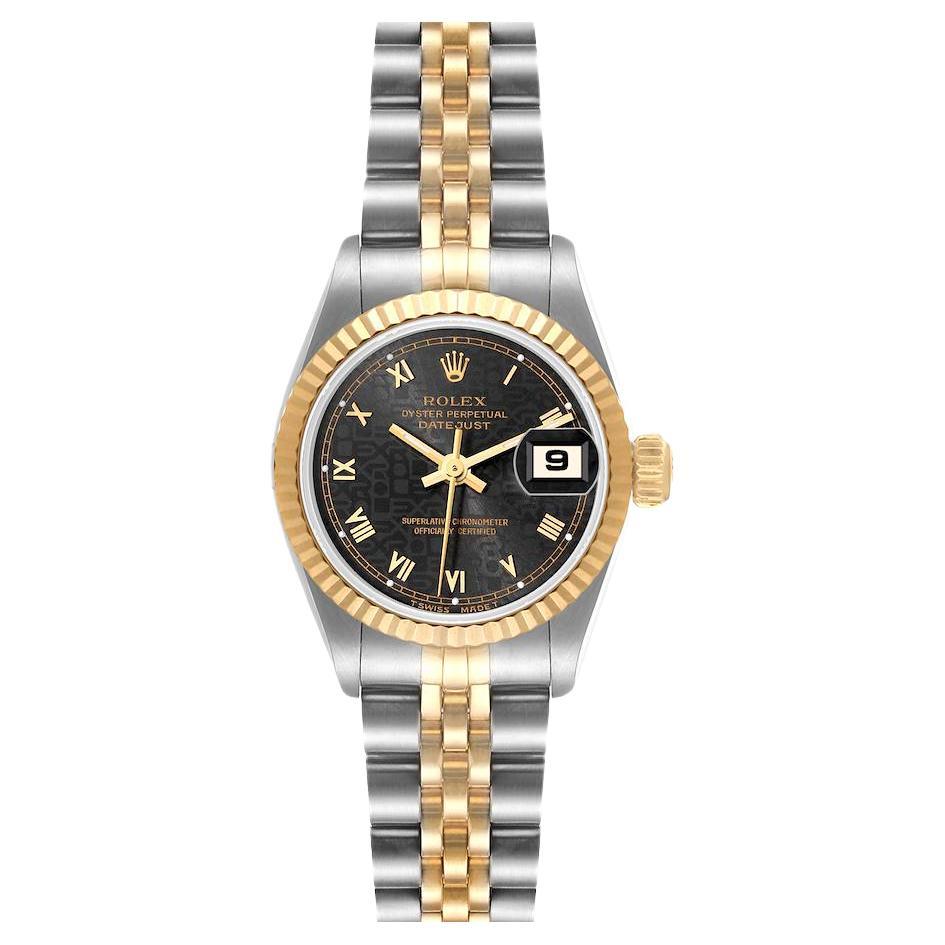 Rolex Datejust Steel Yellow Gold White Diamond Dial Ladies Watch 79173 ...