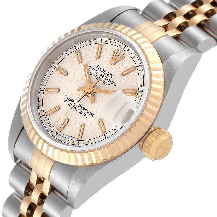 Rolex Datejust Steel Yellow Gold Ivory Anniversary Dial Ladies Watch ...