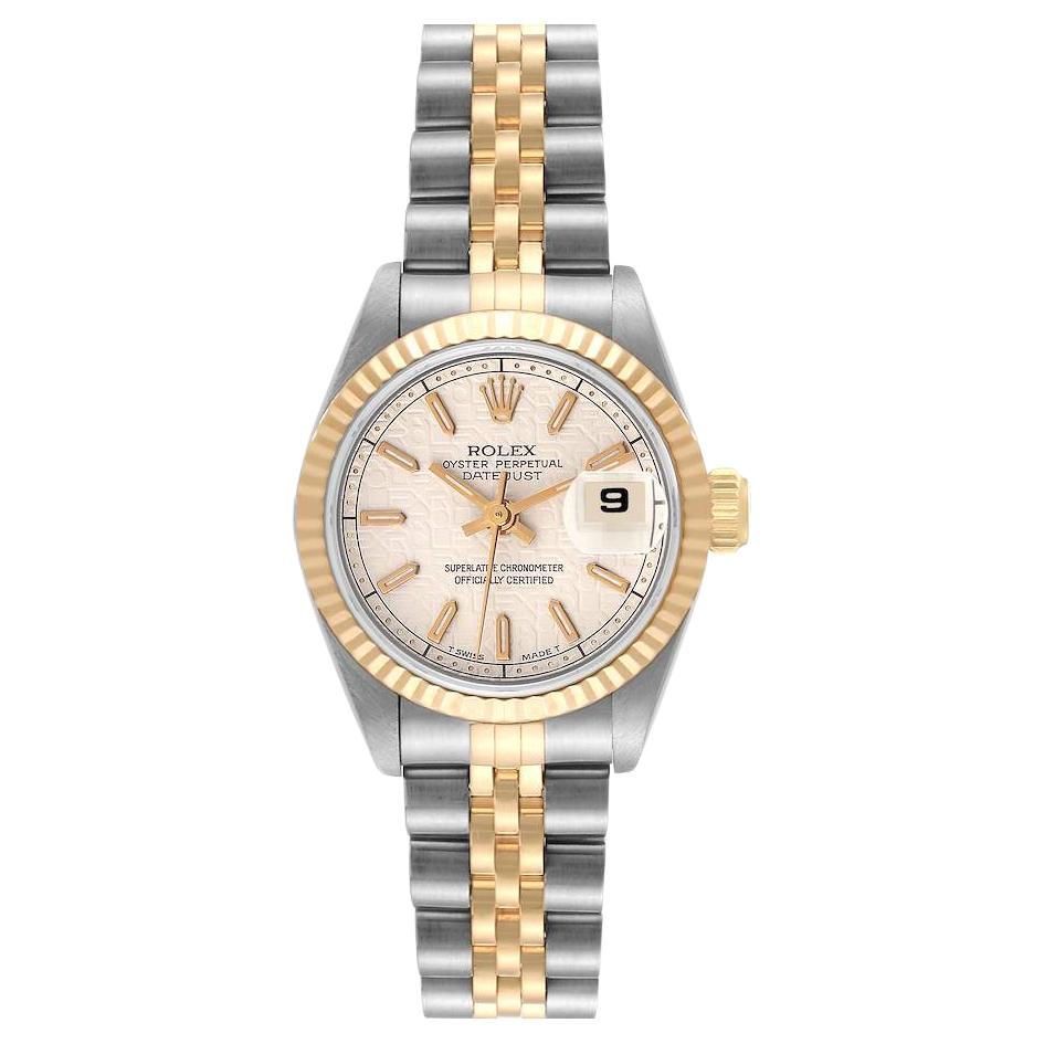 Rolex Datejust Steel Yellow Gold Ivory Anniversary Dial Ladies Watch ...