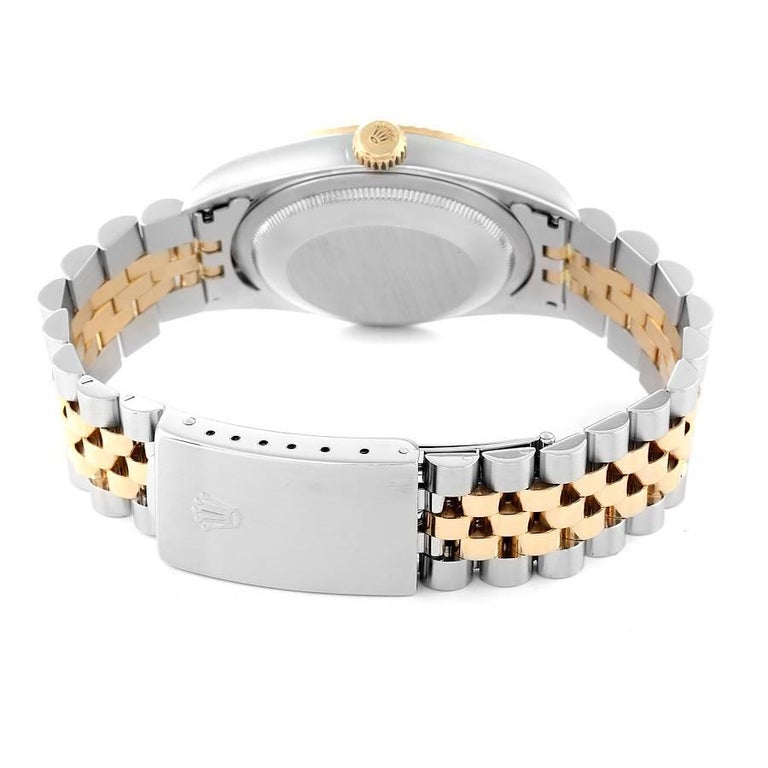 Rolex Datejust Steel Yellow Gold MOP Roman Dial Watch 16233 For Sale at ...